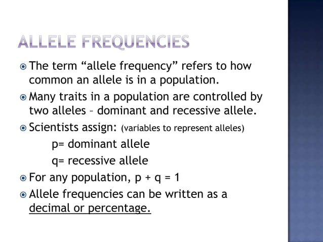 Population geneticsfc | PPT