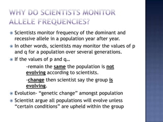 Population geneticsfc | PPTX