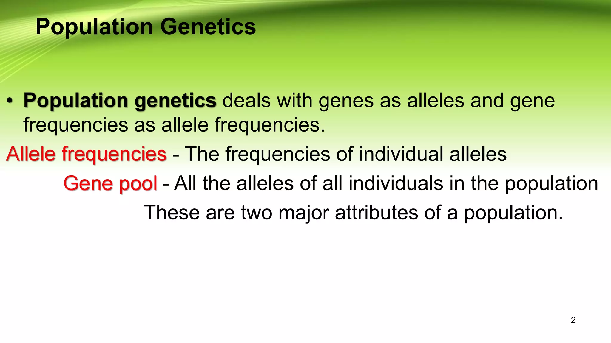 Population Genetics & Hardy - Weinberg Principle.pdf