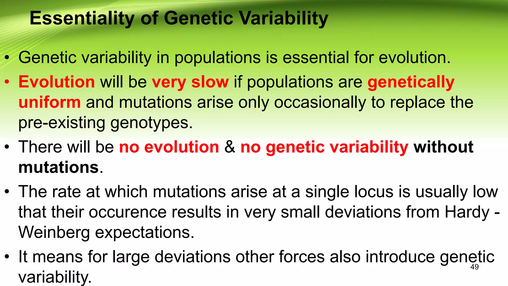 Population Genetics & Hardy - Weinberg Principle.pdf | Genetics | Science