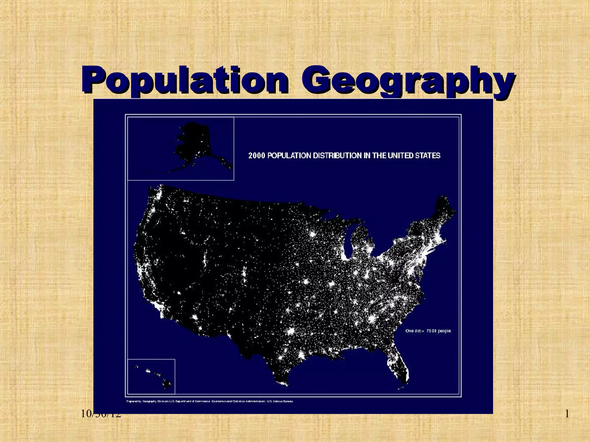 Population Geography | PPT