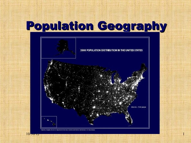 Population Geography | PPT