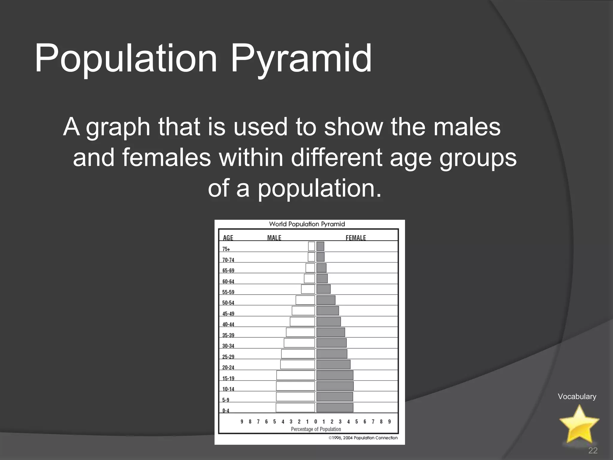 Population geography vocabulary | PPTX