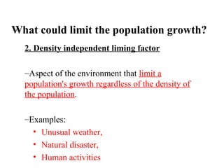 Biology: Ecology_Populationgrowth | PPT