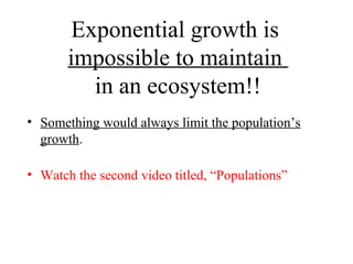 Biology: Ecology_Populationgrowth | PPT