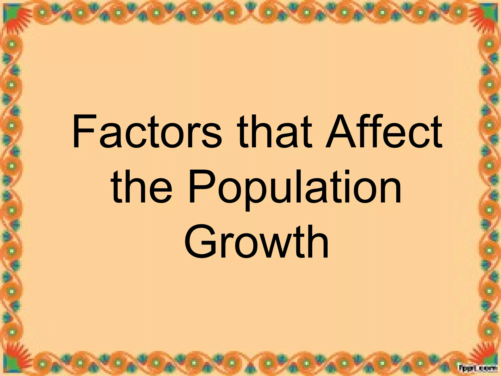 Population growth | PPT