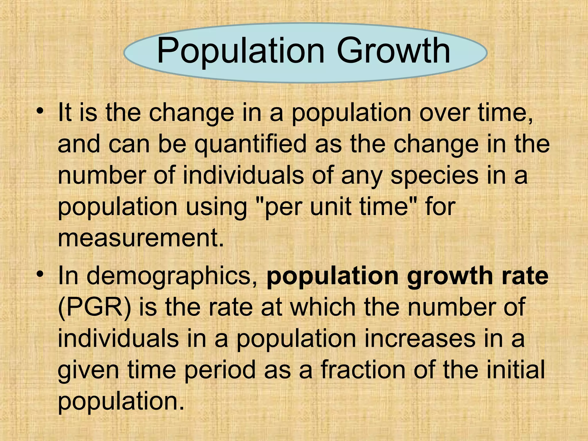 Population growth | PPT