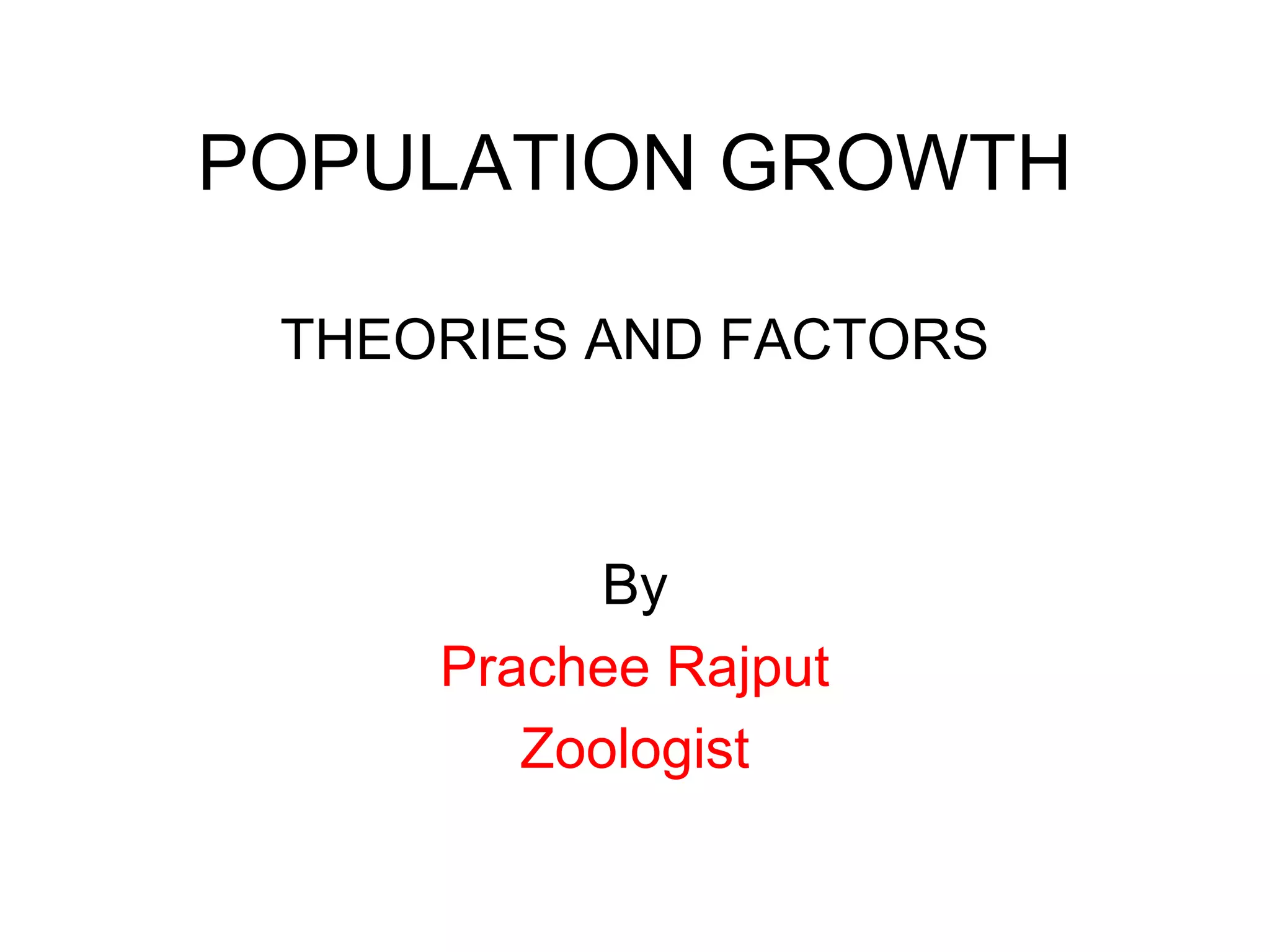 Population growth | PPT