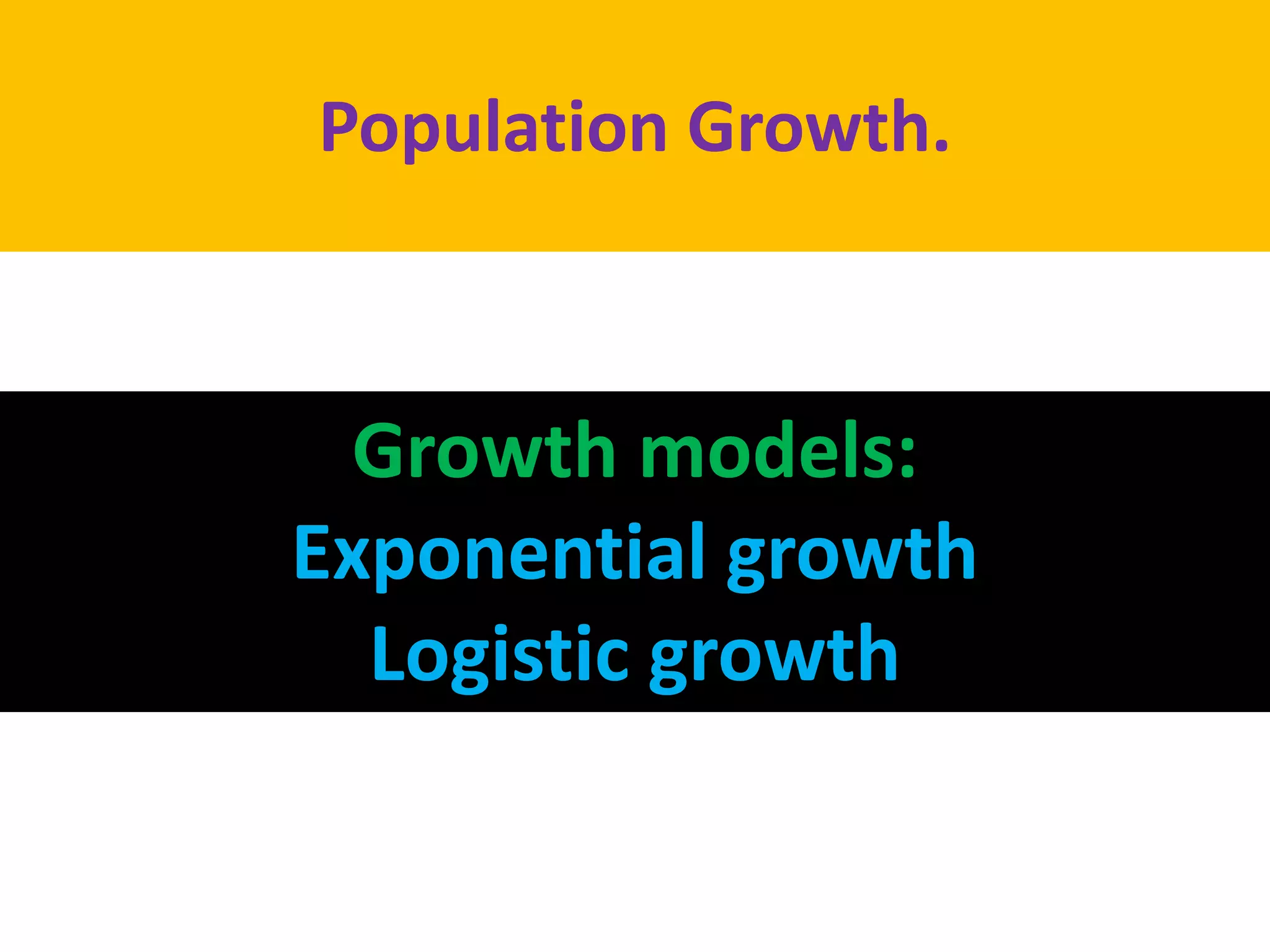 Population growth | PPTX