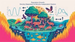 Population Growth: Density dependent and independent factors | PPTX