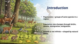 Population Growth: Density dependent and independent factors | PPTX