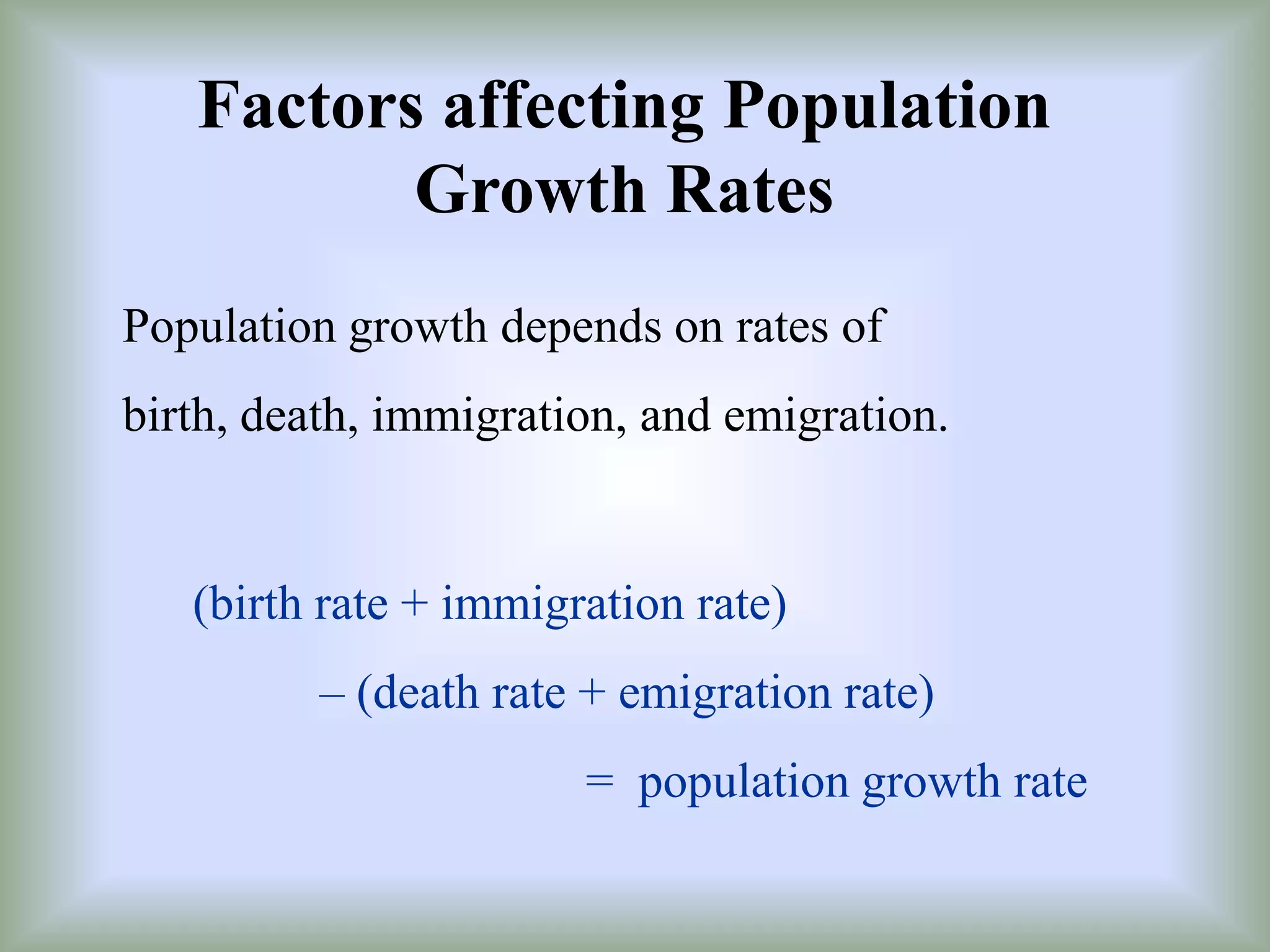 Population growth and | PPTX