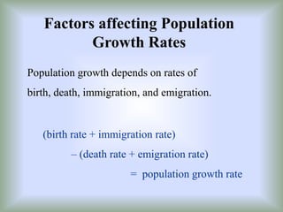 Population growth and | PPT