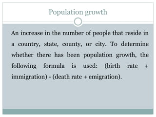 Population growth and climate change | PPT