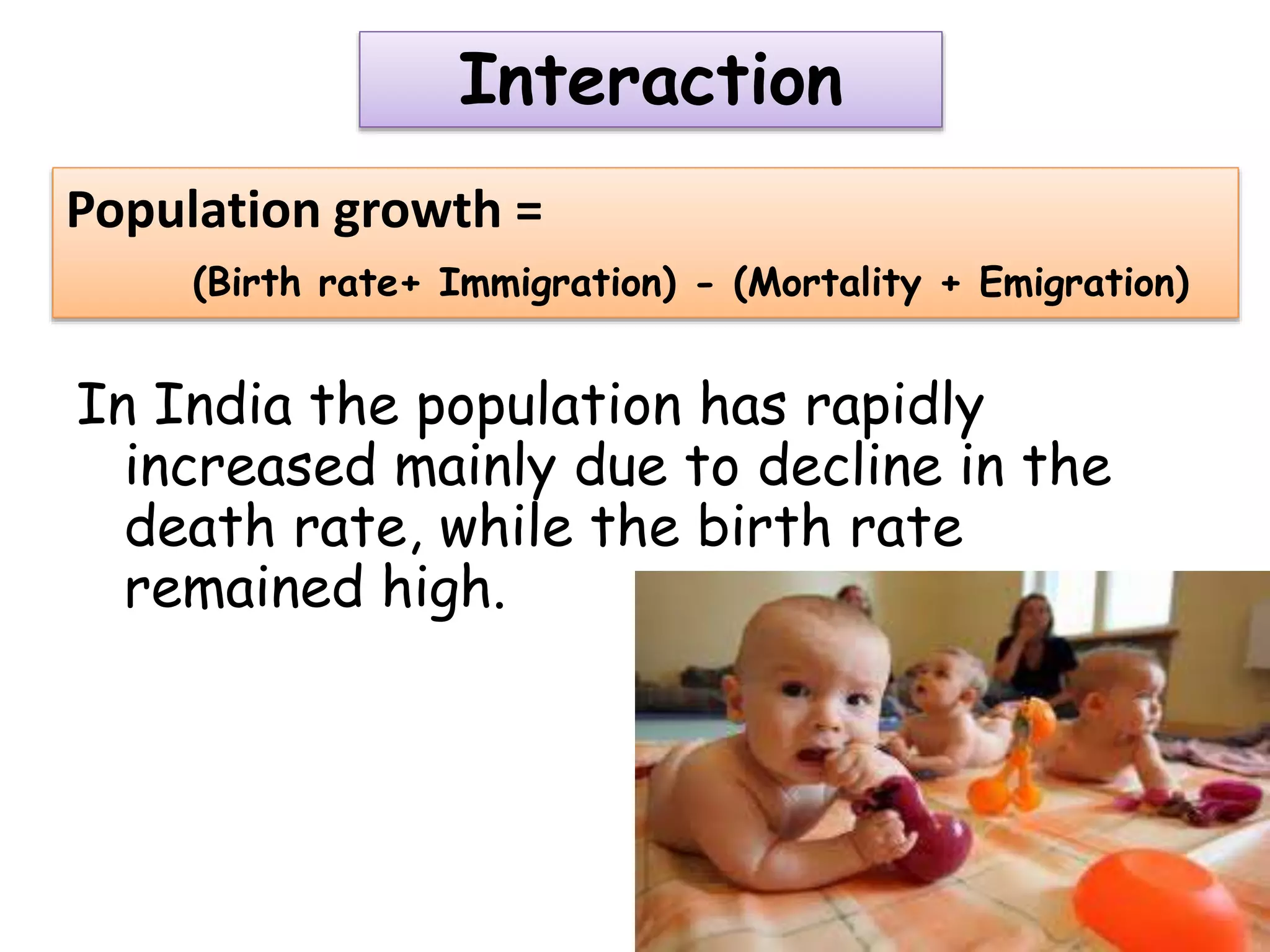 Population growth and economic development in india | PPTX