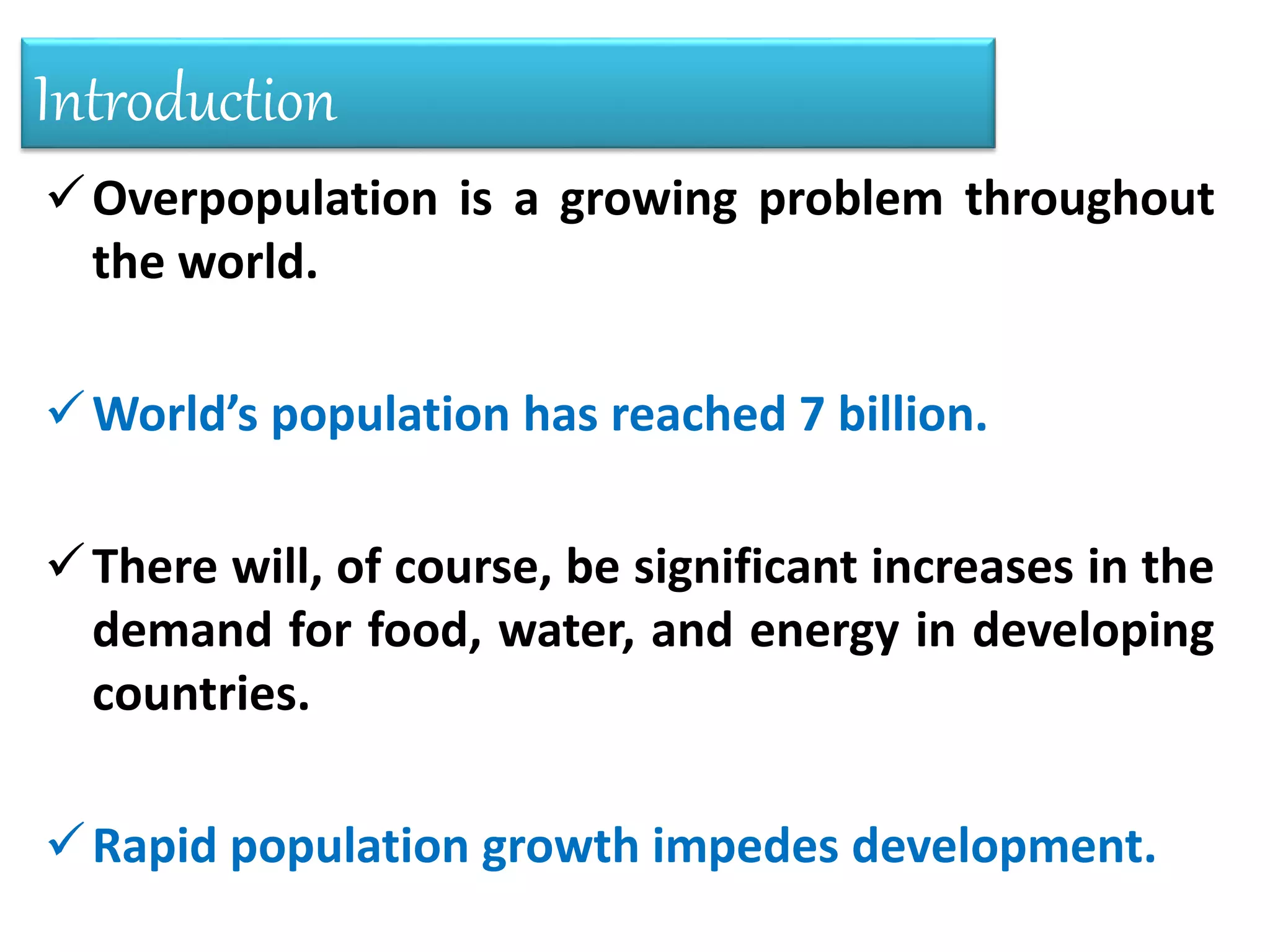 Population growth and economic development in india | PPT