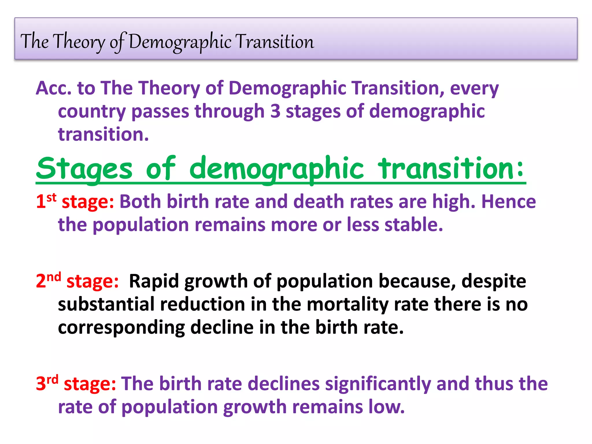 Population growth and economic development in india | PPTX