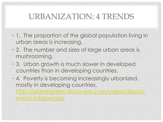 Population growth and urbanization | PPTX