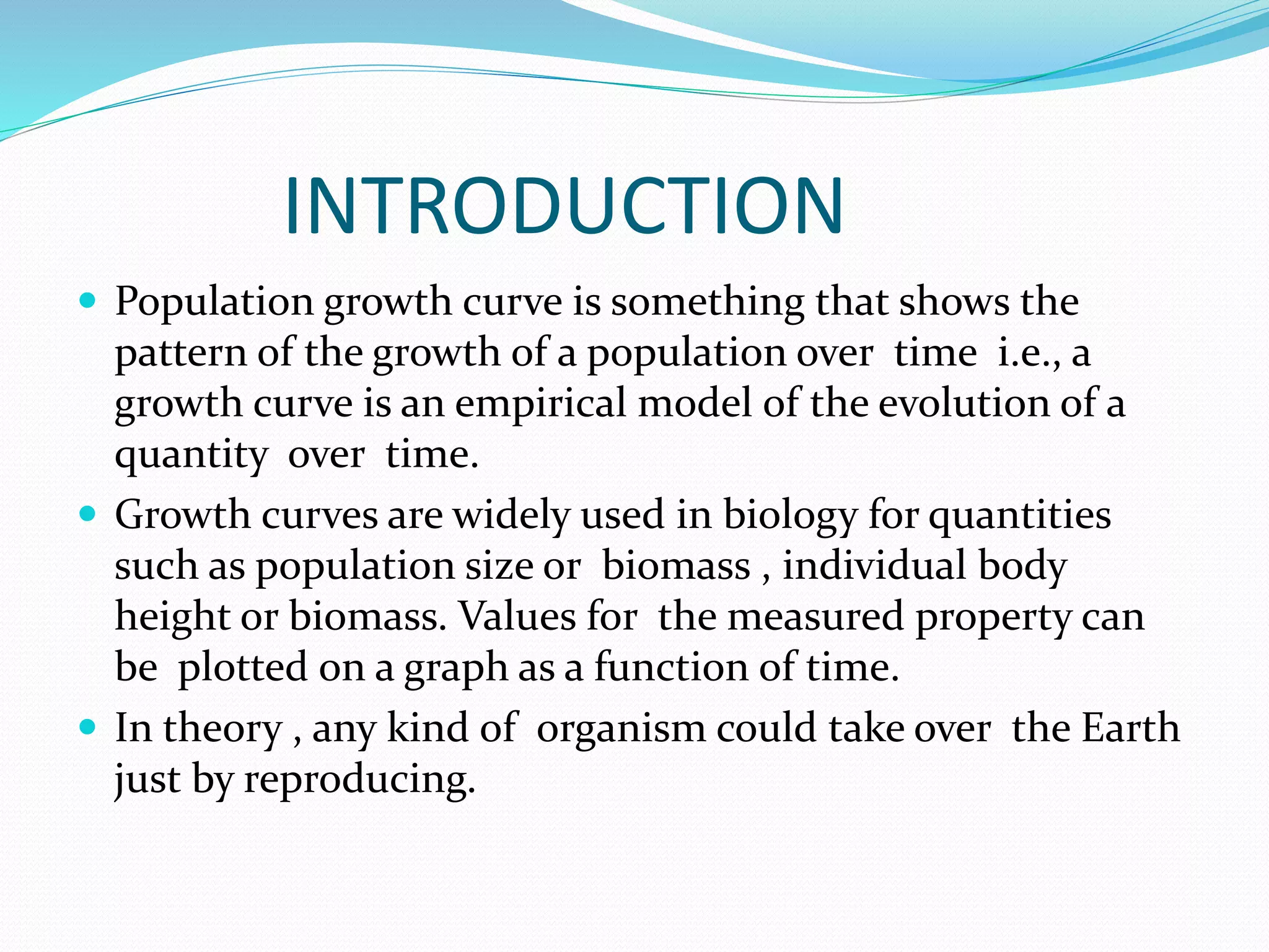 Population growth curves | PPTX