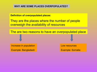 Population growth, demographic transition model and overpopulated ...