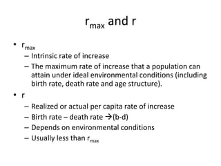 Population Growth Equations: Revisted | PPT