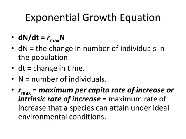 Population Growth Equations: Revisted | PPT