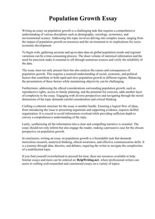 Population Growth Essay.pdf