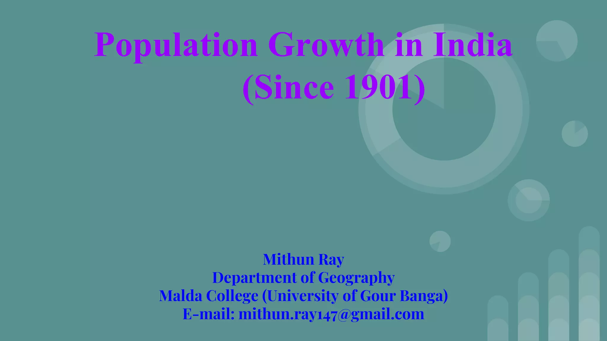 Population Growth in India | PPTX