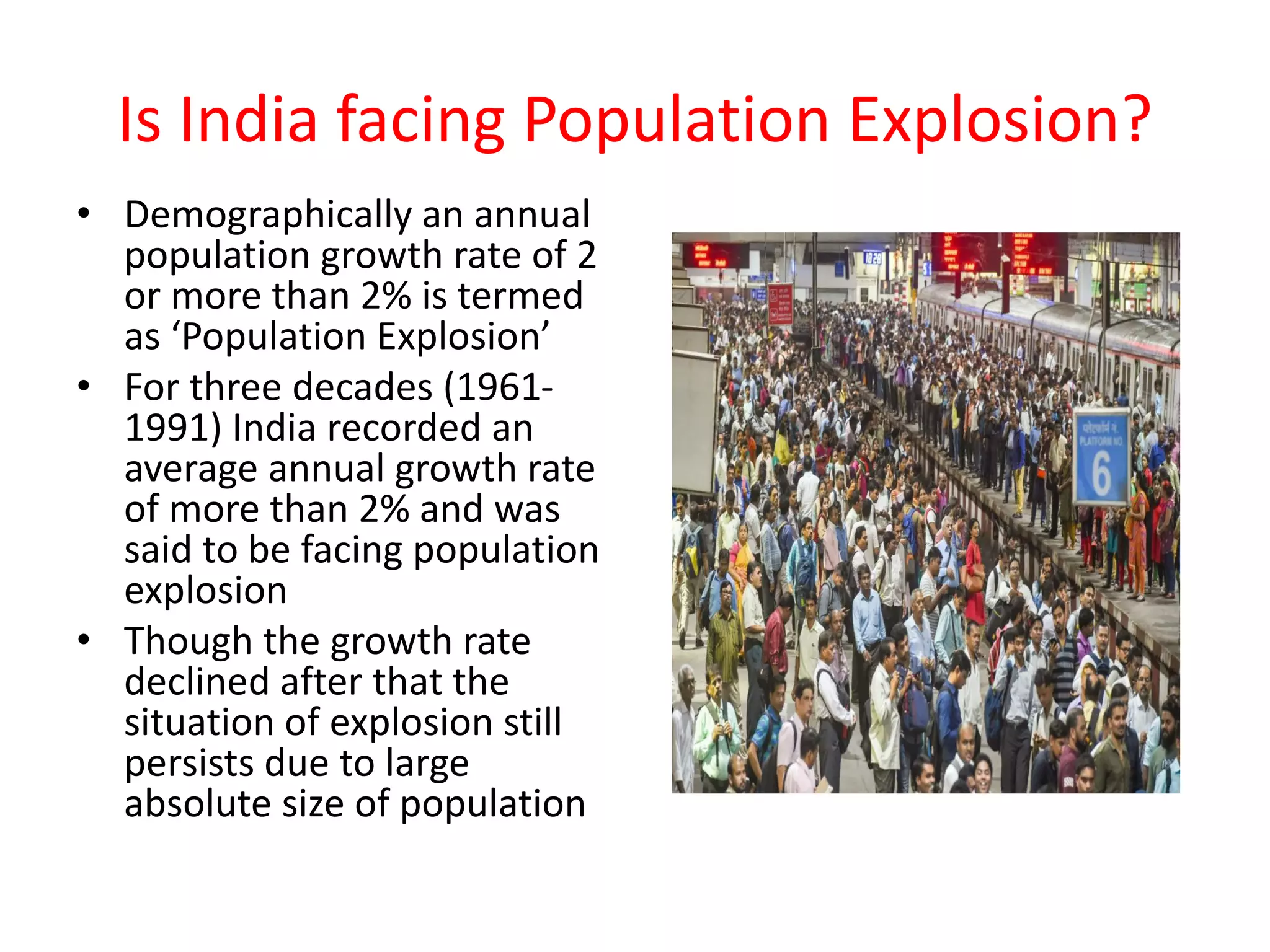 Population Growth in India : Trends & Patterns | PDF