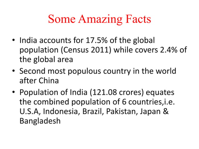 Population Growth in India : Trends & Patterns | PDF | Geography | Science