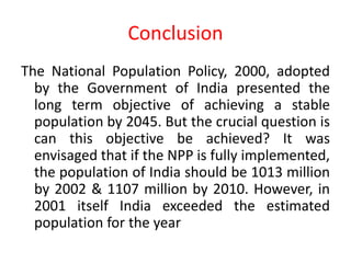 Population Growth in India : Trends & Patterns | PDF