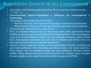 Effects Of Population Growth On Environment