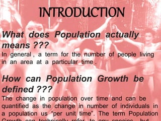 Population growth and its effects on environment | PPTX