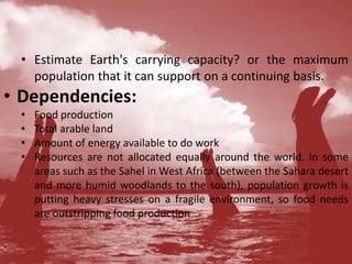 Population growth and its effects on environment | PPTX