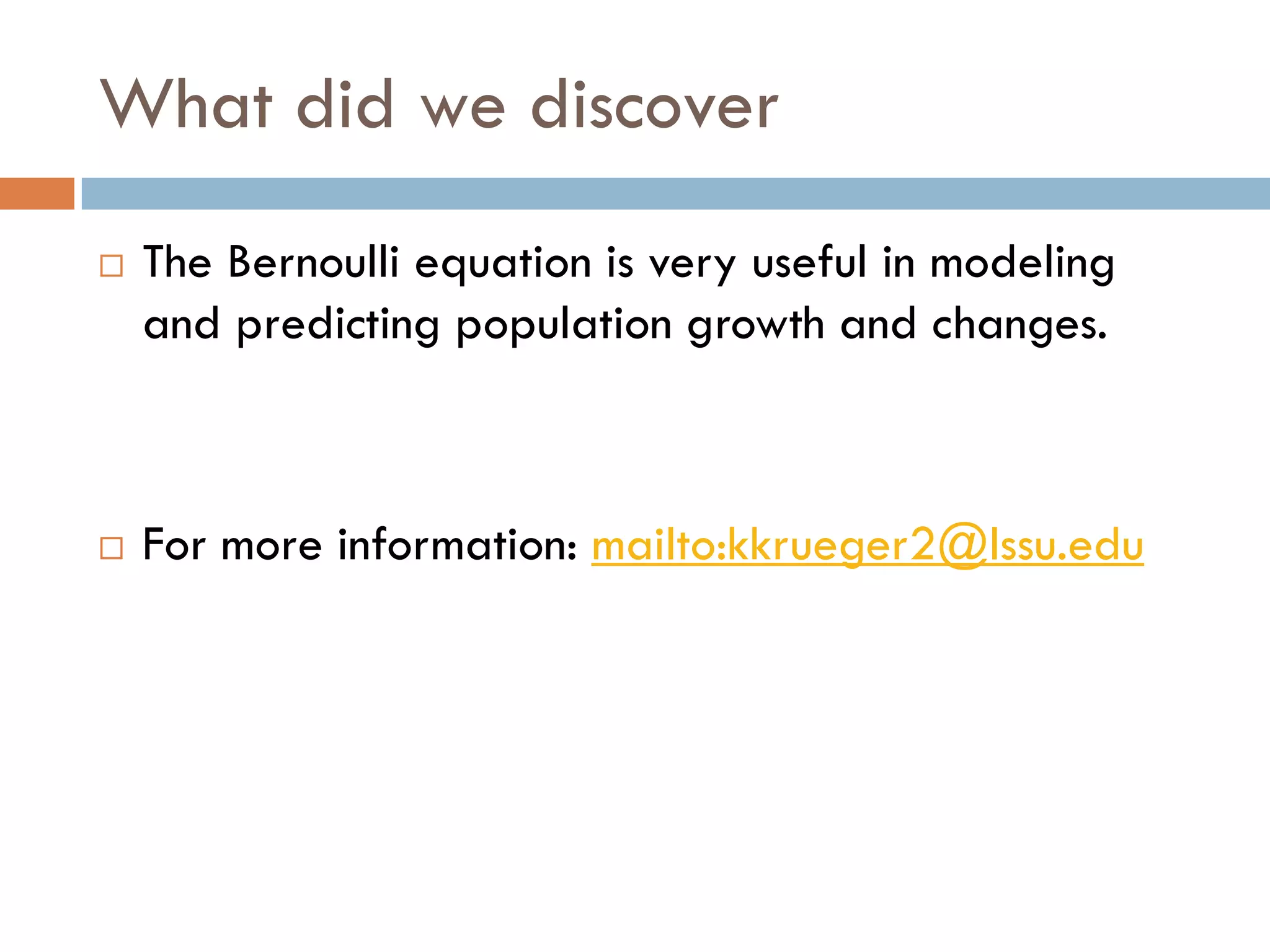 Population growth modeling | PPT