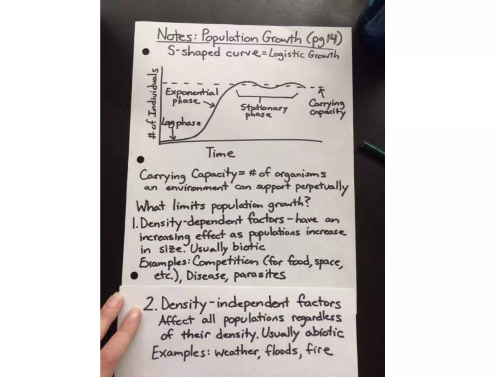 Population growth notes hand written | PPTX