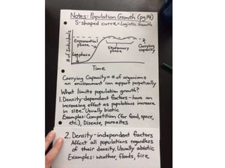 Population growth notes hand written | PPTX
