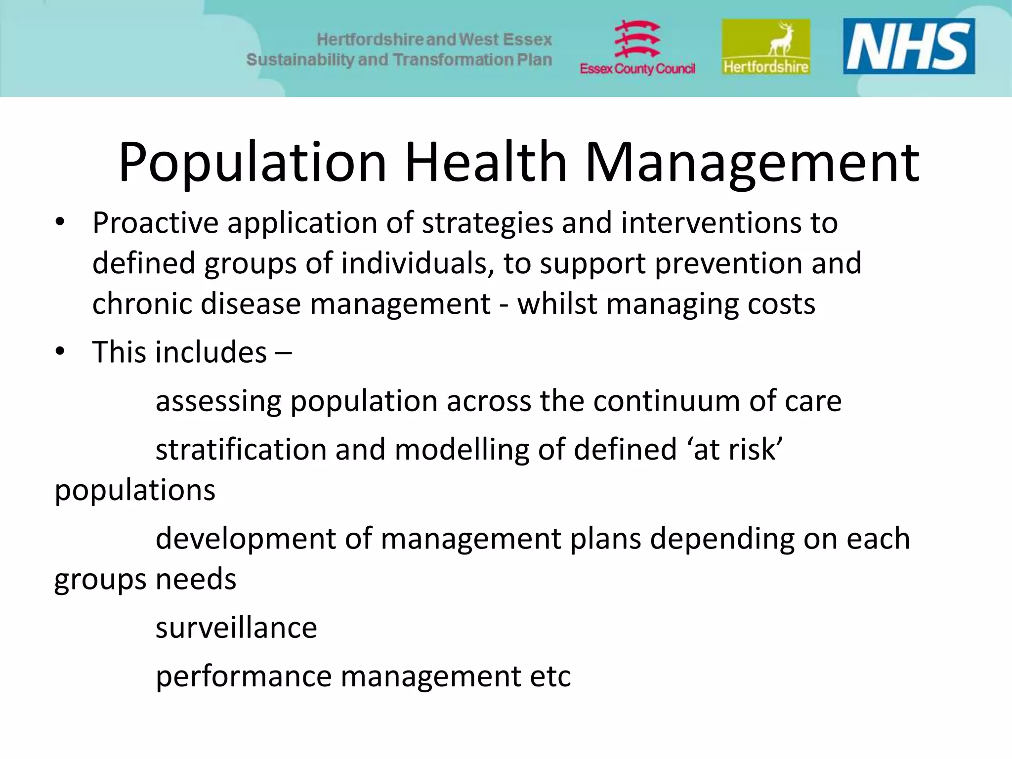 Population health management | PPTX
