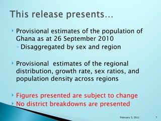 Population & housing census, ghana | PDF