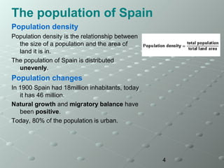 Population and economic sectors in Spain by Eduardo | PPT