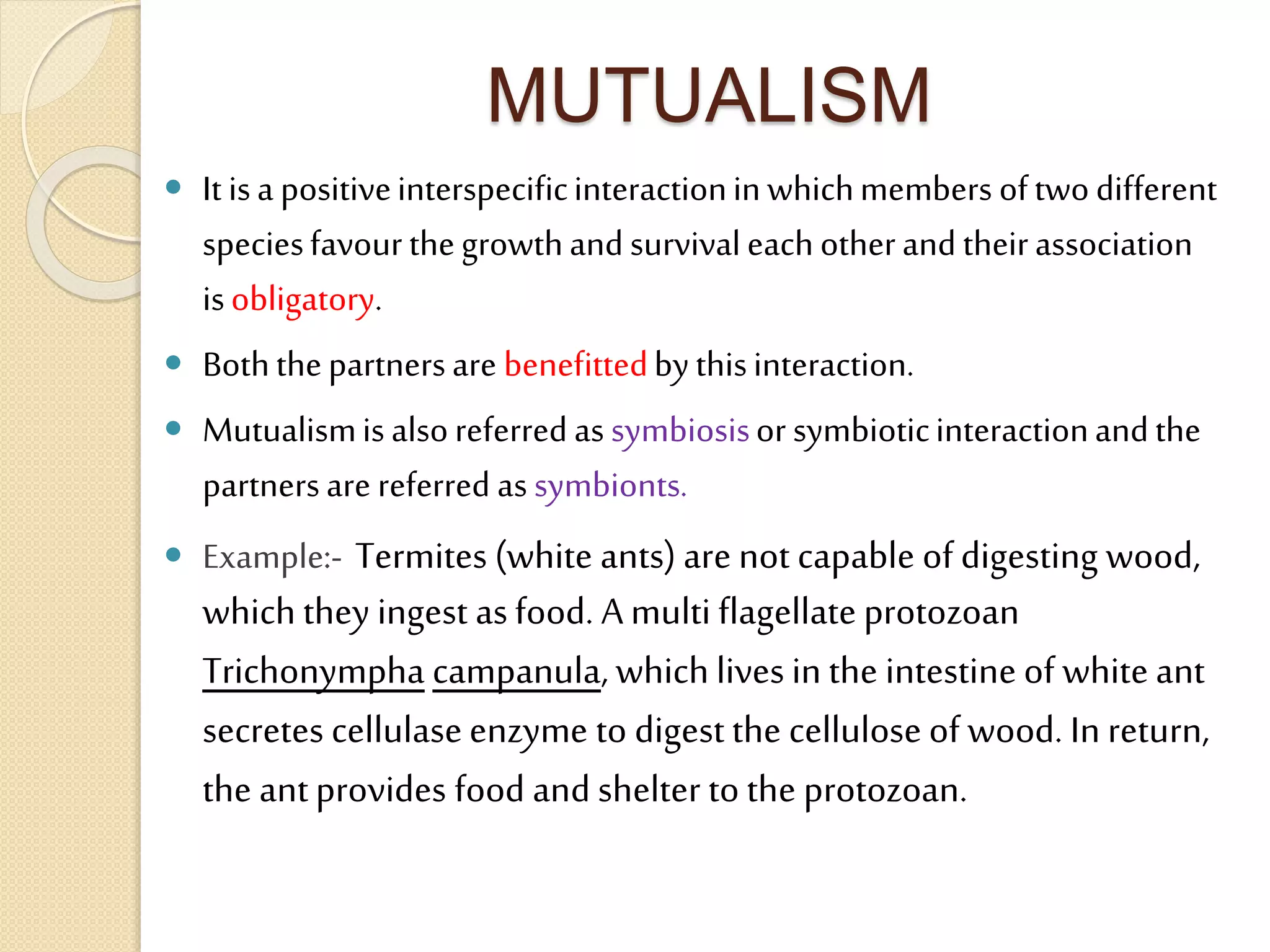Population interaction and their Types. | PPTX