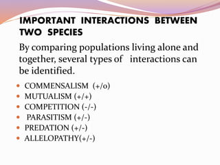 Population interaction ppt | PPTX