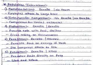 Population Interactions | PDF | Biological Sciences | Science
