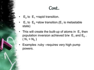Population inversion | PPTX