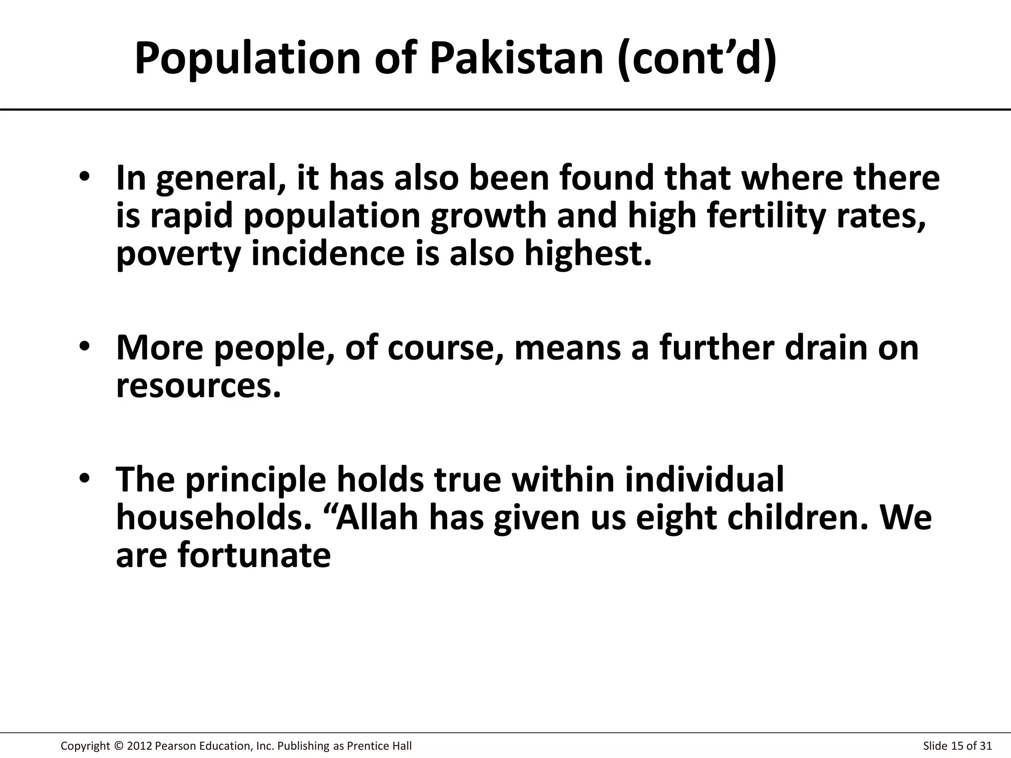 Population issue of pakistan | PPT