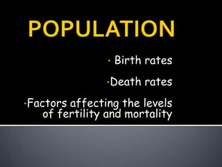 Population lesson 2 | PPTX