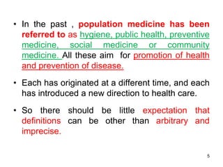 Population medicine | PPTX