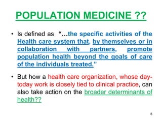 Population medicine | PPTX