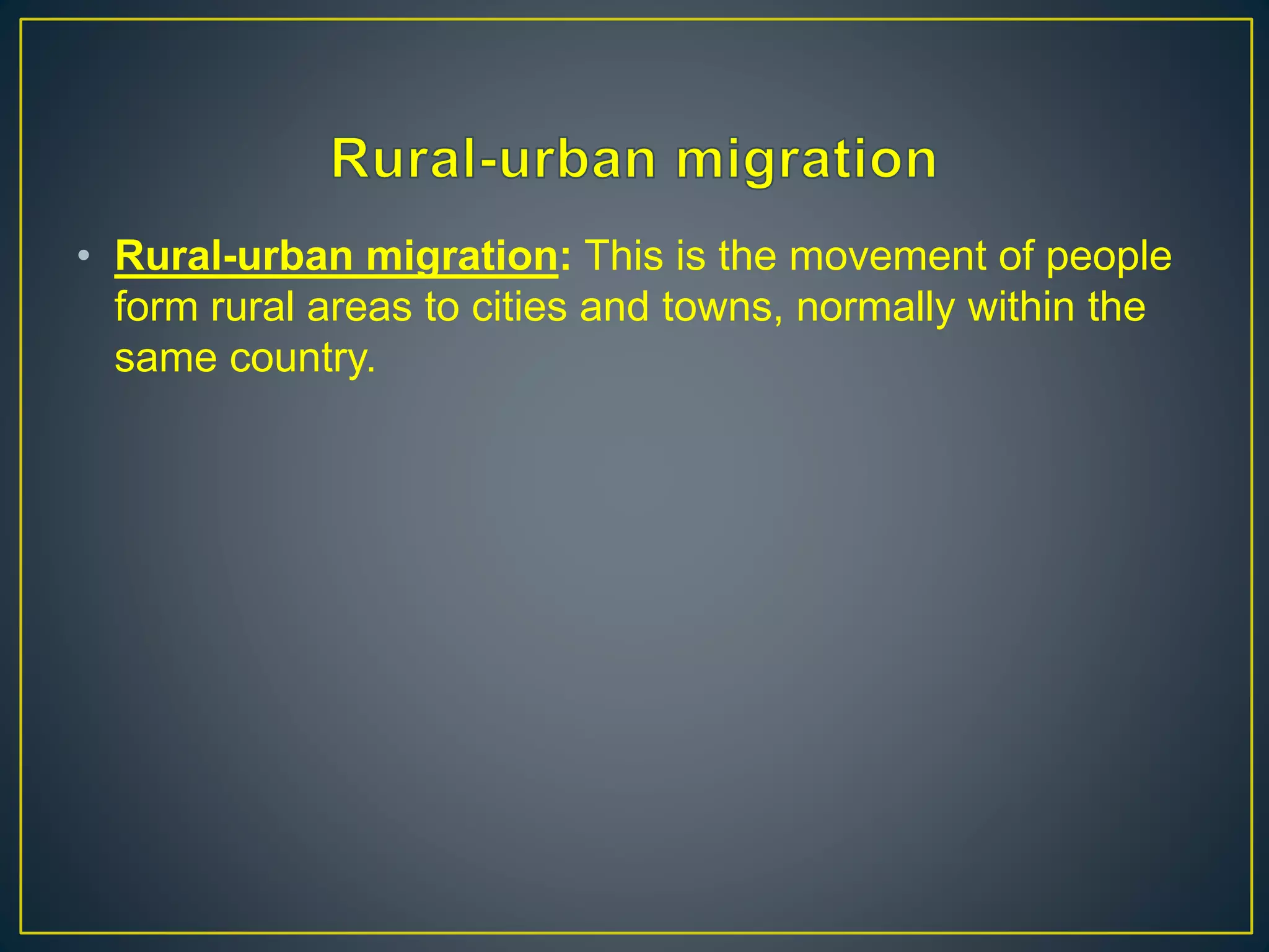 Population movements | PPTX