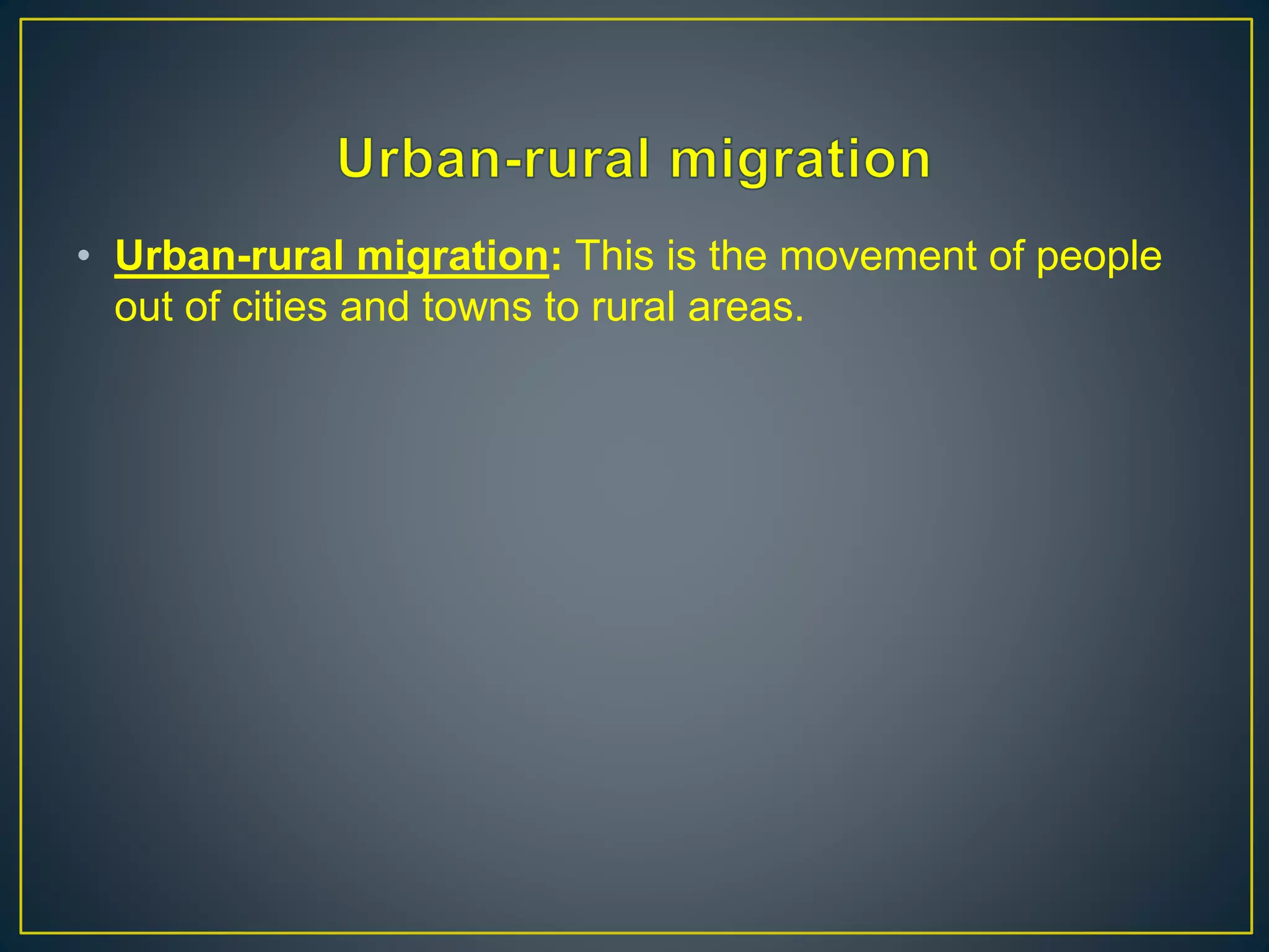 Population movements | PPTX